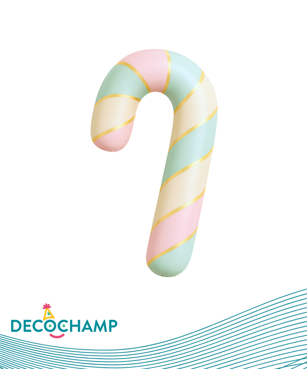 Candy Cane-Pastel Swirl (34") | 50 units per case — Decochamp